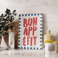Bon Appetit Modern Retro Kitchen Typography Wall Art Unframed Paper ...