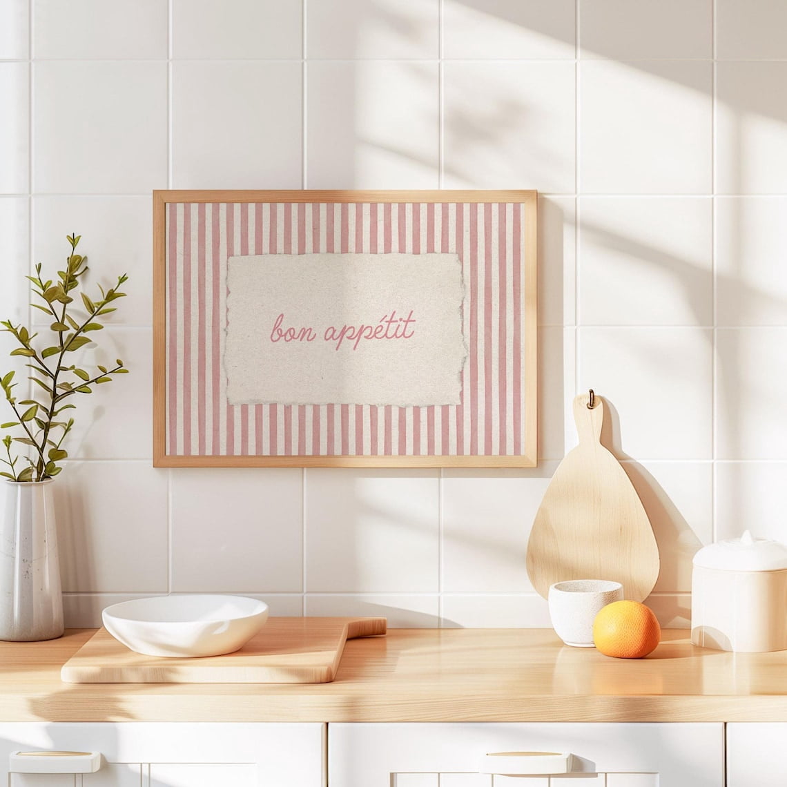 Bon Appetit Wall Art Print, Kitchen Decor - Walmart.com