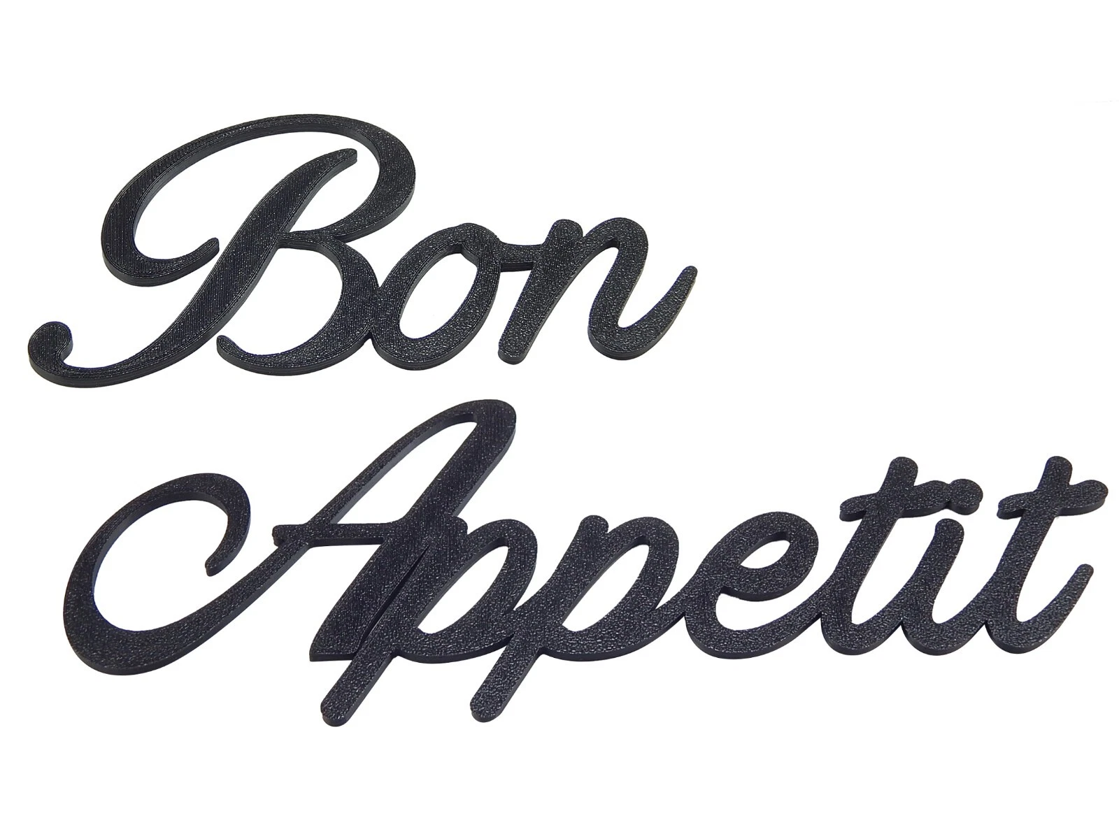 Bon Appetit Word Art Sign Decal Kitchen Wall Hanging Cursive Script ...