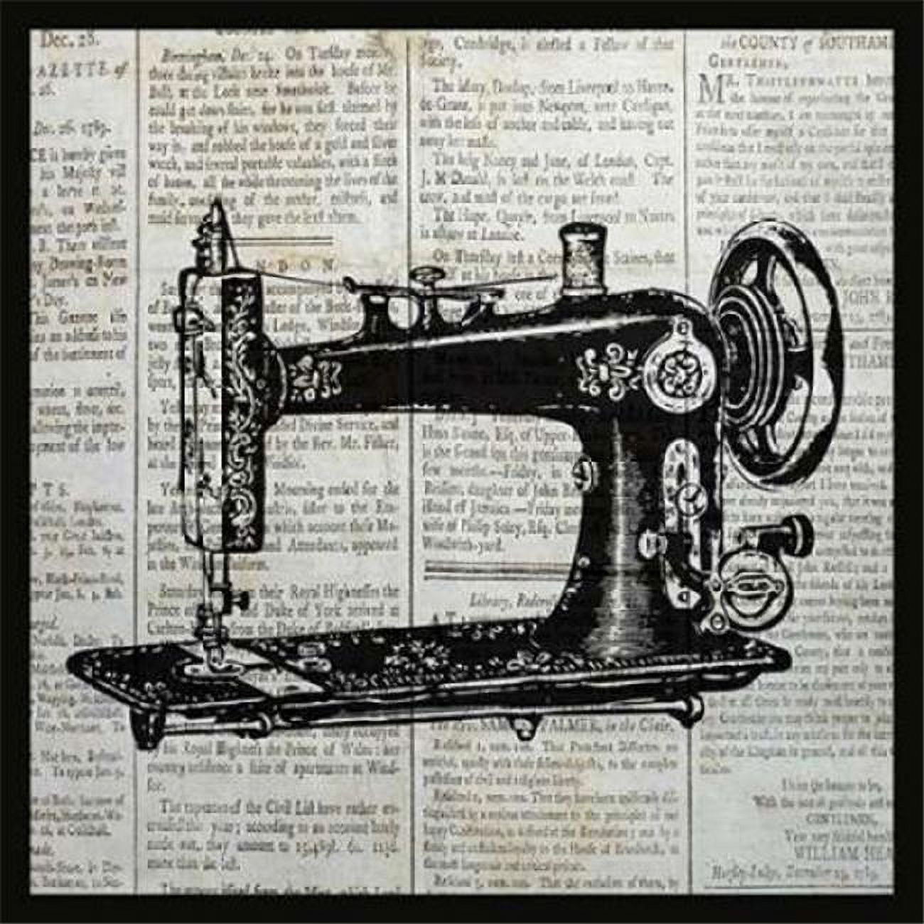Bon Art PDXPB25970SMALL Vintage Sewing Machine Poster Print by Piper ...