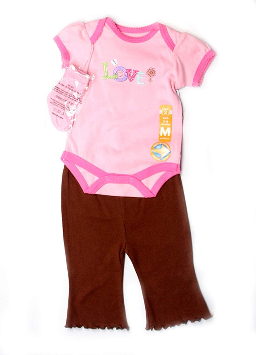 Bon Bebe Newborn Girls 3pc Set Size 3-6 Mos - Walmart.com