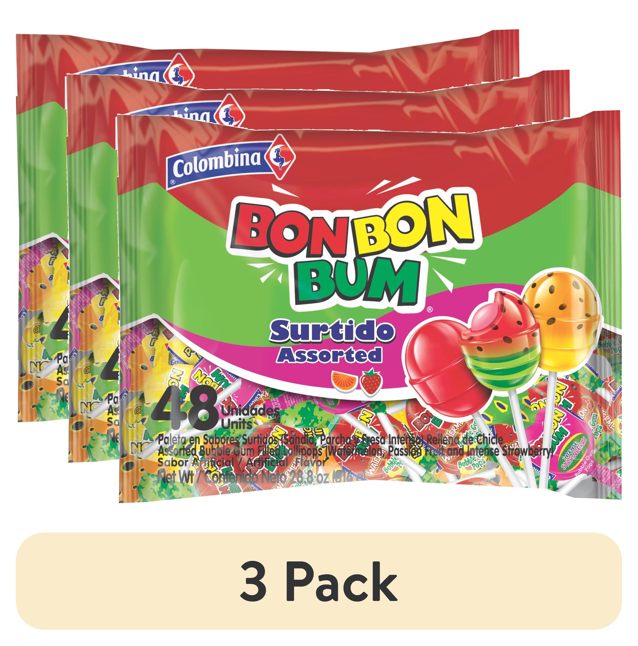 (3 pack) Bon Bon Bum Surtido, 48 Count - Walmart.com