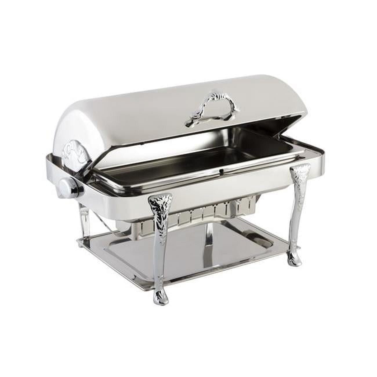 Bon Chef 17040CH Stainless Steel Rectangular Chafer with Renaissance ...