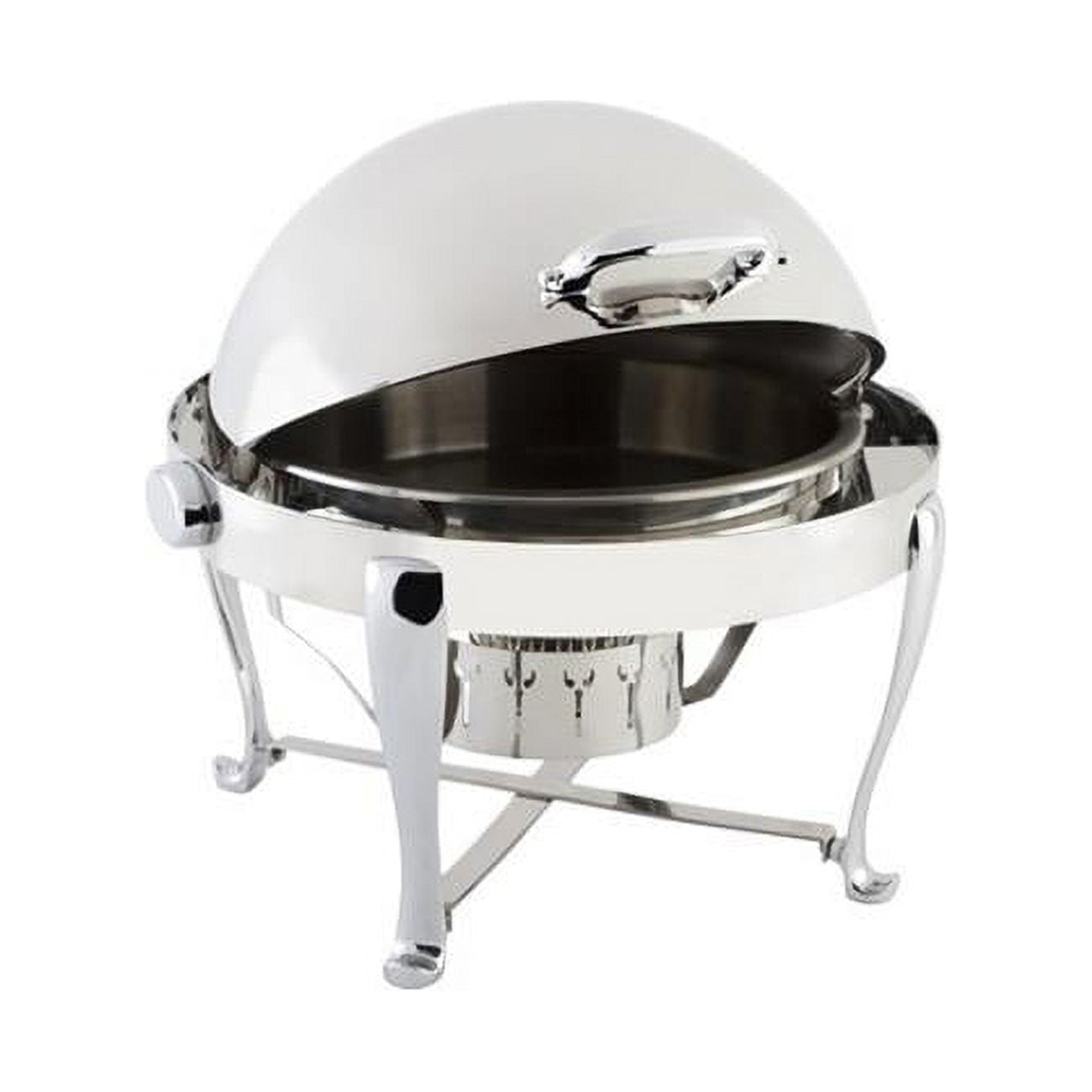 Bon Chef 2 gal Round Chafer Sleek Line with Roman Legs & Chrome Trim ...