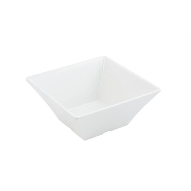 Bon Chef 53500WHITE 8 x 8 x 4 in. Melamine Square 1.62 quart Bowl ...