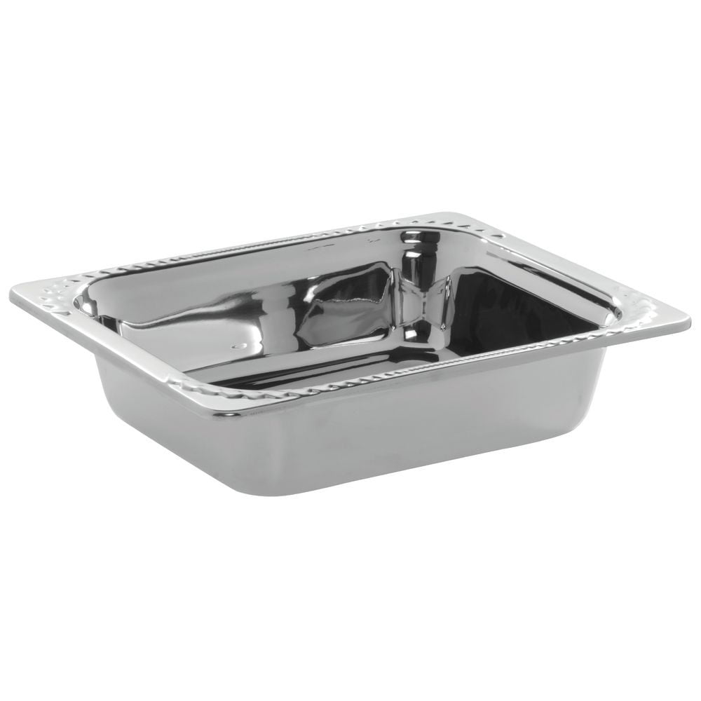 Bon Chef 5409 Stainless Steel Rectangle Half Size Food Pan, Laurel ...