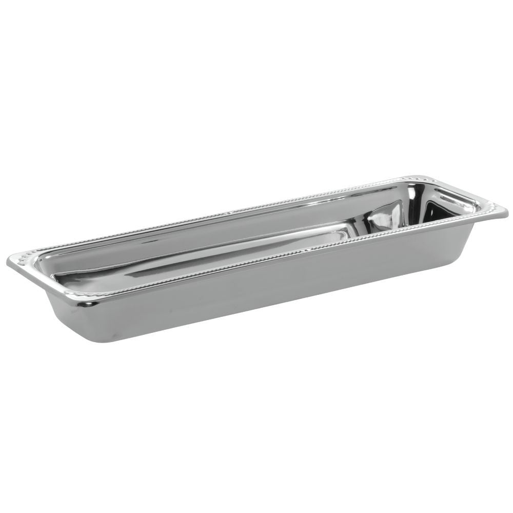 Bon Chef 5410 Stainless Steel 1/2 Size Long Food Pan, Laurel Design, 3 ...