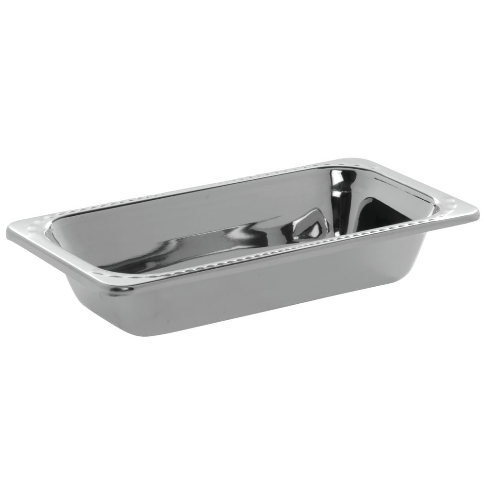 Bon Chef 5615 Stainless Steel 1/3 Size Food Pan, Arches Design, 1 Quart ...