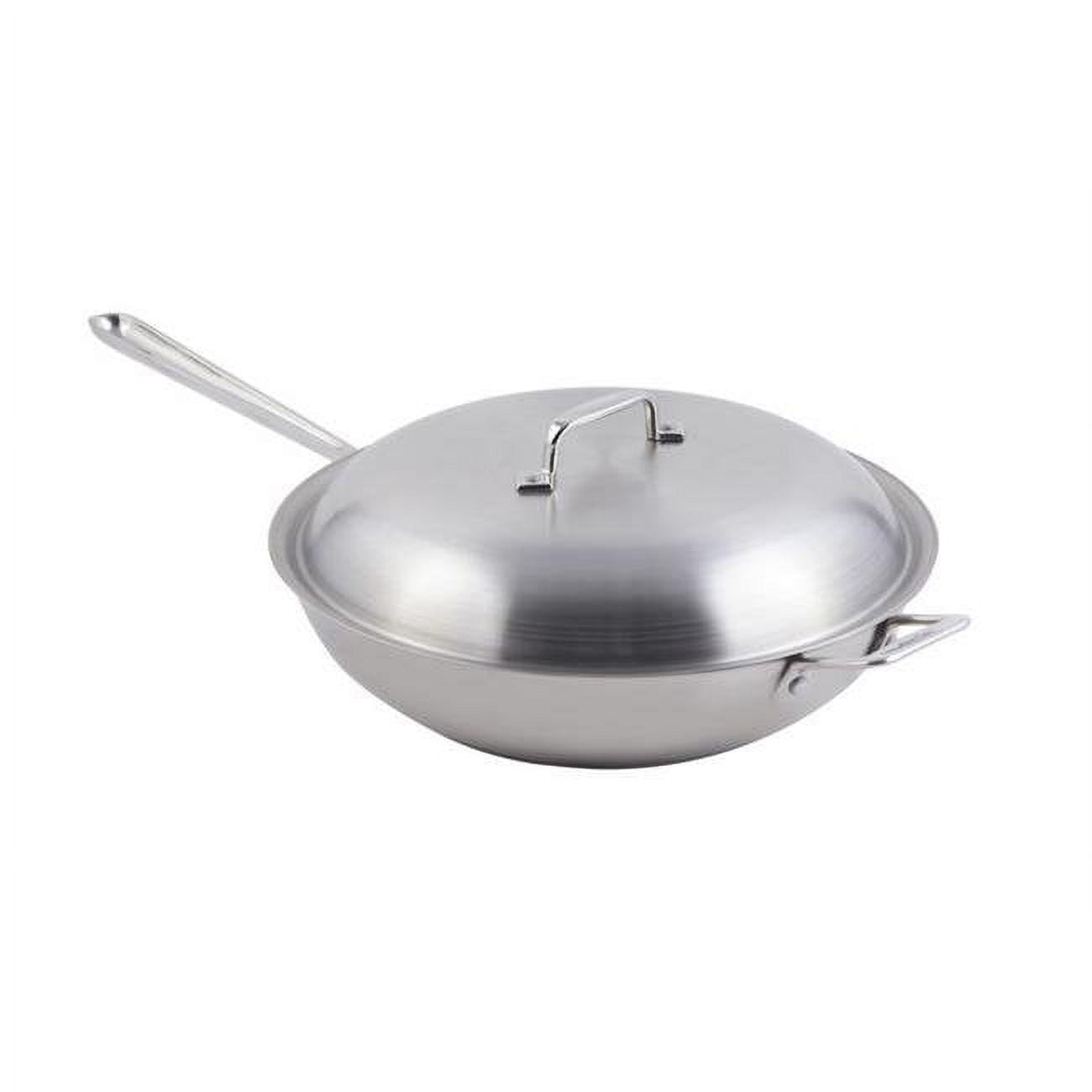 Bon Chef 60008 12 in. dia. Cucina Chefs Pan with Lid & Induction Bottom ...