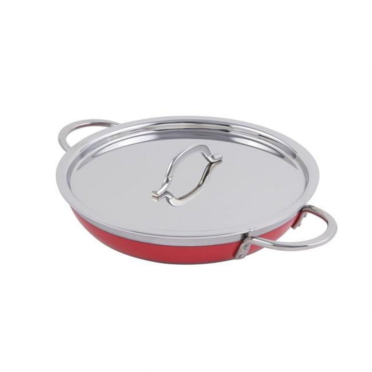 Bon Chef 60025HF Stainless Steel Induction Bottom Cucina Pan with Lid ...