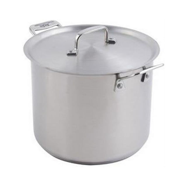 Bon Chef 9.5 in. dia. Cucina Stock Pot with Lid & Induction Bottom - 7 ...