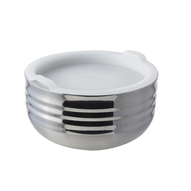 Bon Chef 9317 6.37 in. dia. Cold Wave Bowl & Stacking Cover, 1 quart ...