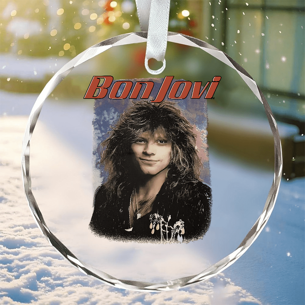 Bon Jovi 1987 Slippery When Wet Tour Ornament, Home Decoration, Crystal ...