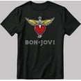 Bon Jovi 2024 Tour Short Sleeve White Black Mens Womens T Shirt T57