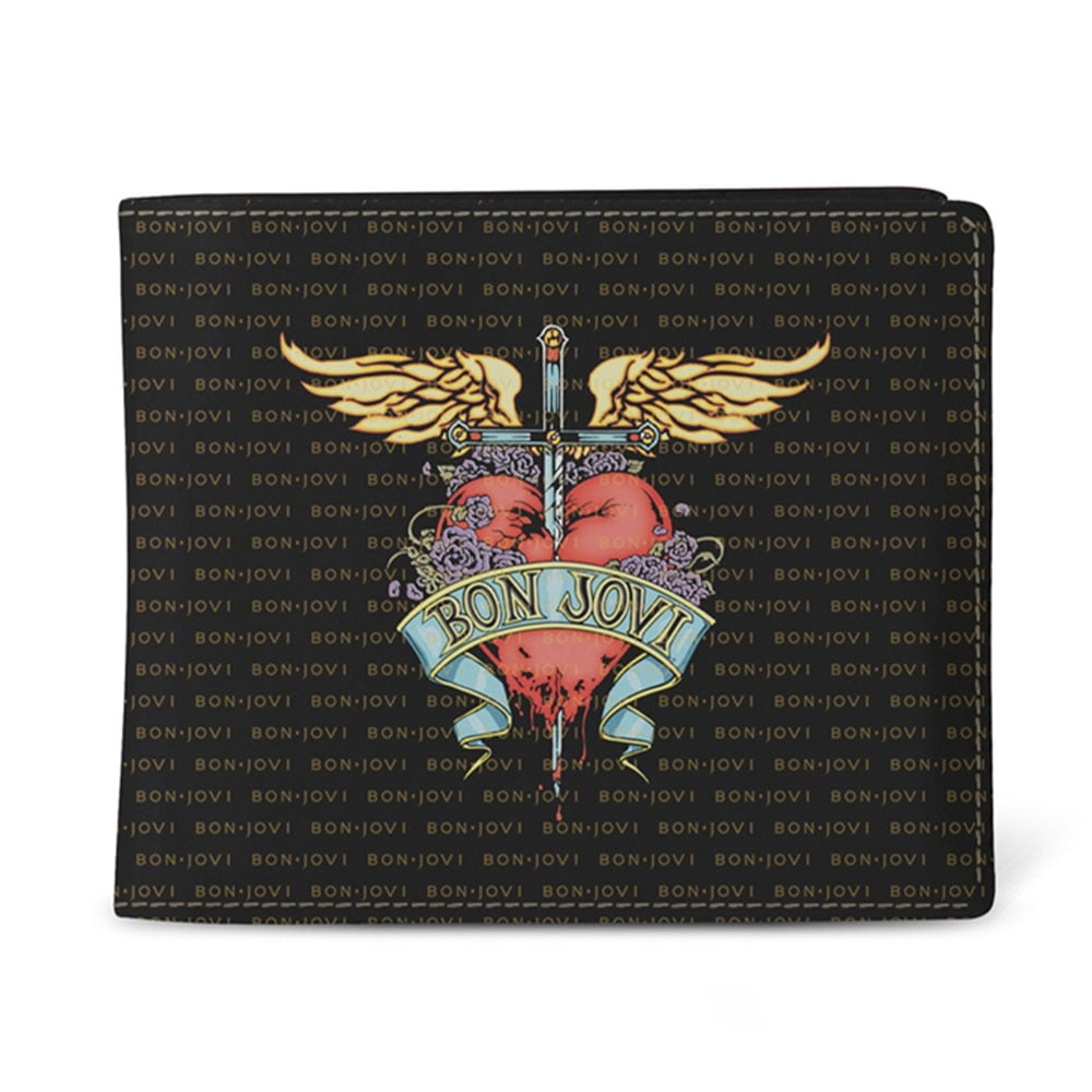 Bon Jovi Dagger Band Logo Bifold Wallet - Walmart.com