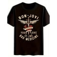 Bon Jovi Graphic Print Men's T-Shirt - "Your Love is Like a Bad ...