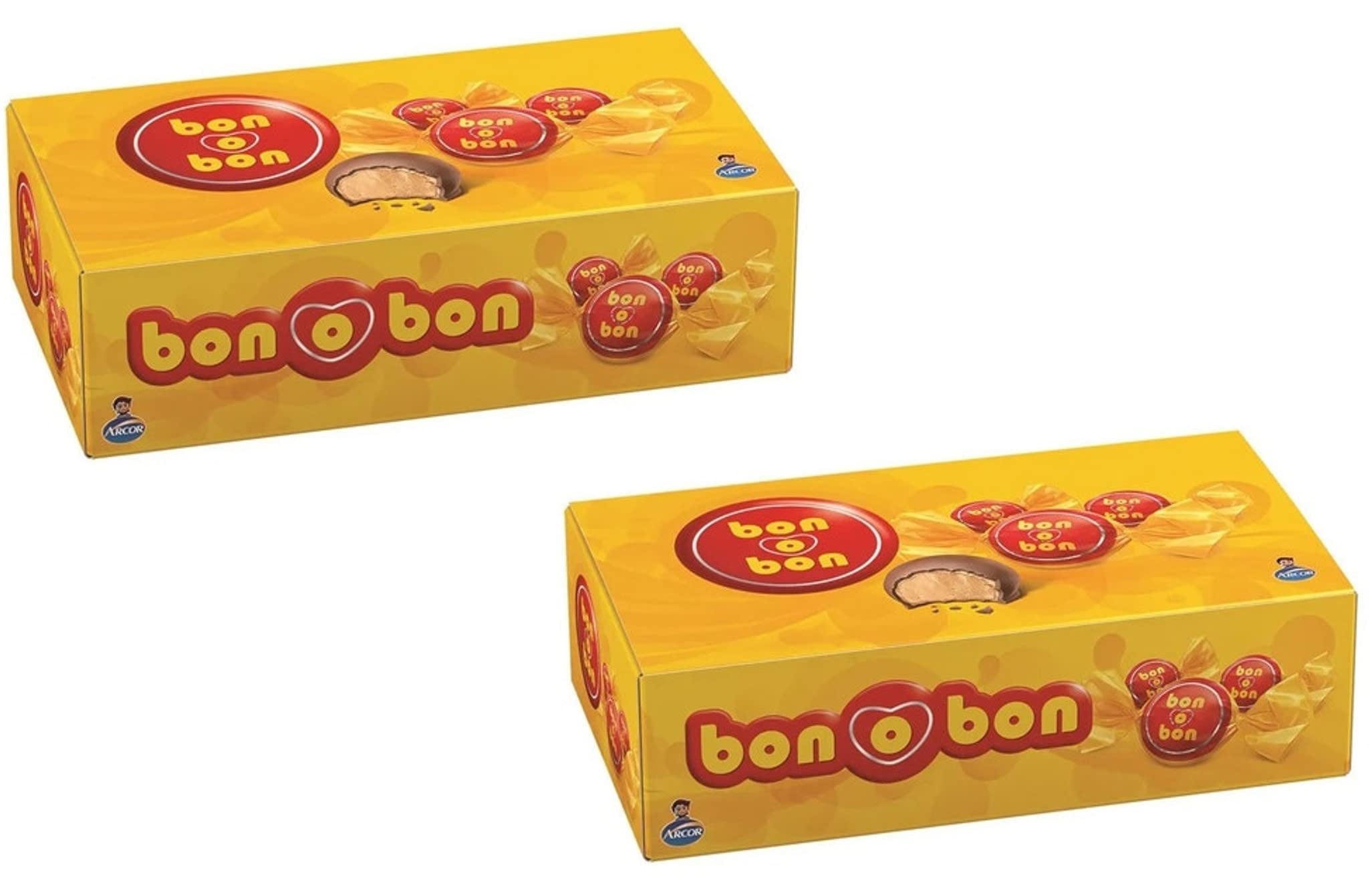 Bon O Bon Bonbons SBF3 with Peanut Cream Filling and Wafer 450 Grs.Two ...