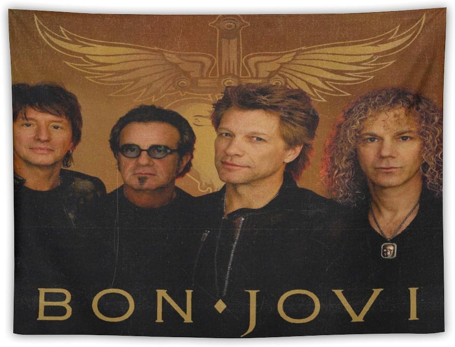 Bon Rock Band Jovi Tapestry Flag Music Cool Tapestry Wall Hanging ...