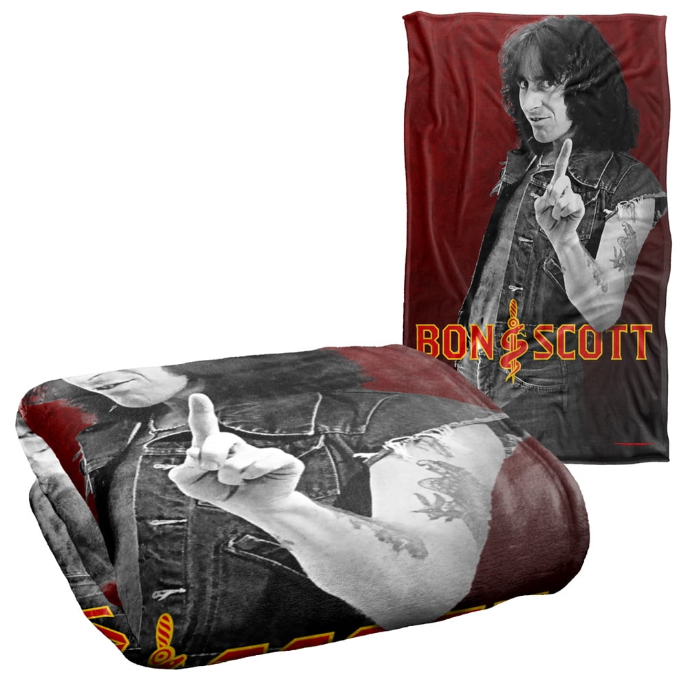 Bon Scott Blanket, 36"x58" Snake Logo Silky Touch Super Soft Throw ...