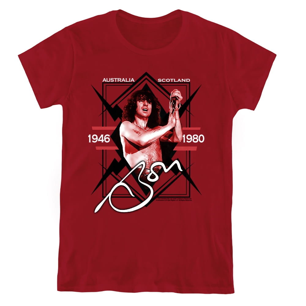 Bon Scott Bon Scott Label Women's T Shirt, Bon Scott Label, Small ...