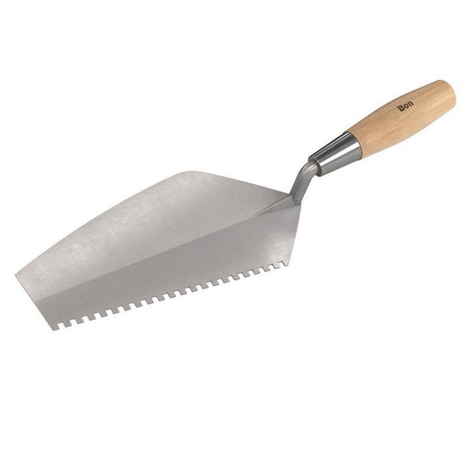 Bon Tool 11-101 Notched Mason'S Trowel - Right Hand - Wood Handle ...