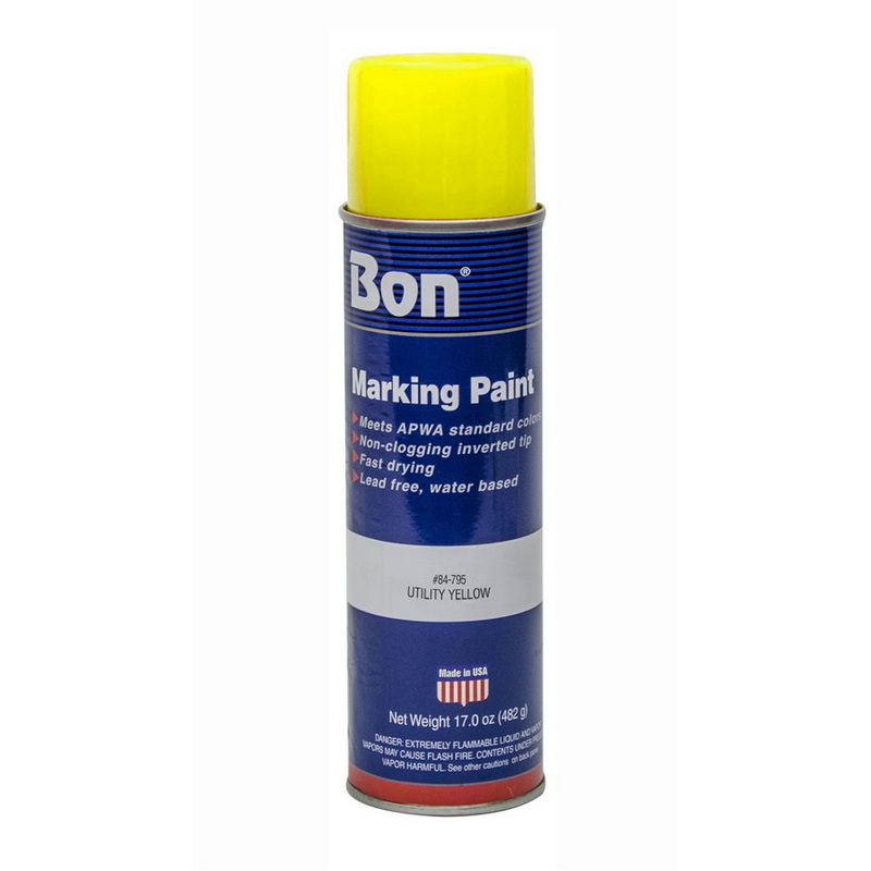 Bon Tool 84-795 Marking Paint - Utility Yellow - 20 Oz (12/Pkg ...
