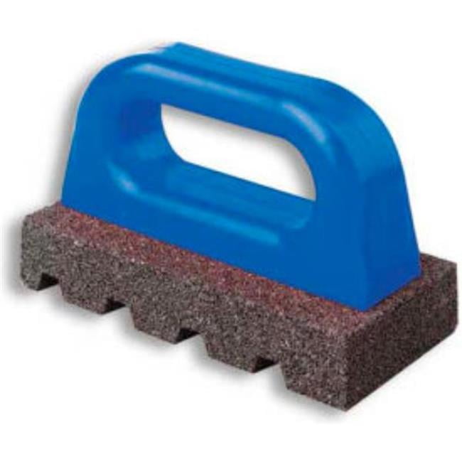 Bon Tool Fluted Rub Bricks 6 x 3 in. x 1 in. 60 Grit Plastic Handle ...