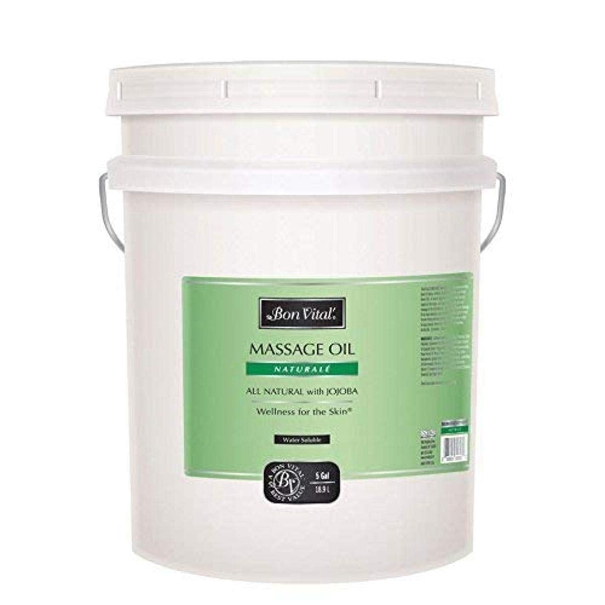 Bon Vital Naturale Massage Oil, 5 Gallons, Natural Ingredients, Green ...