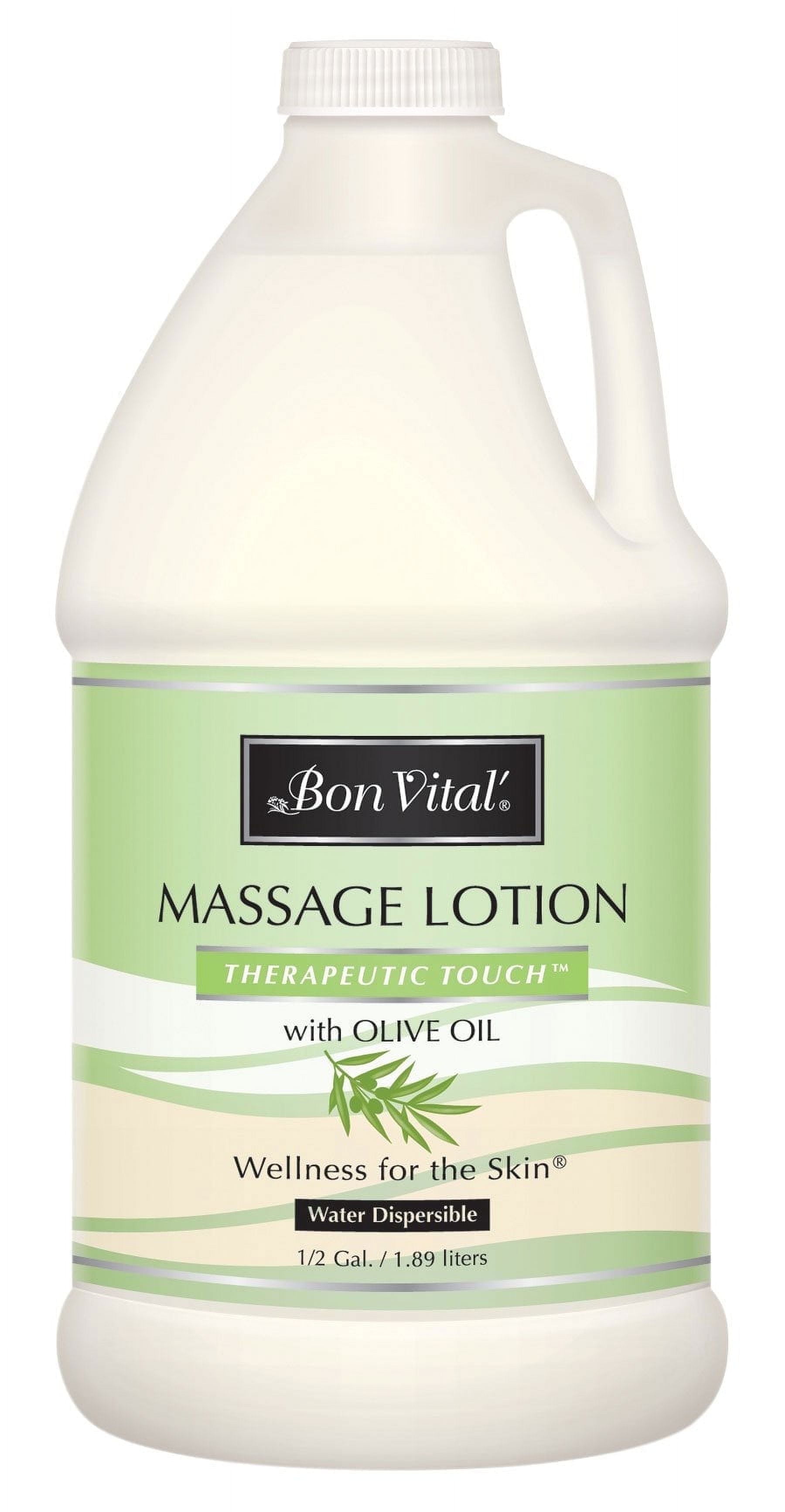 Bon Vital' Therapeutic Touch Massage Lotion, Olive Oil, Moisturizes ...