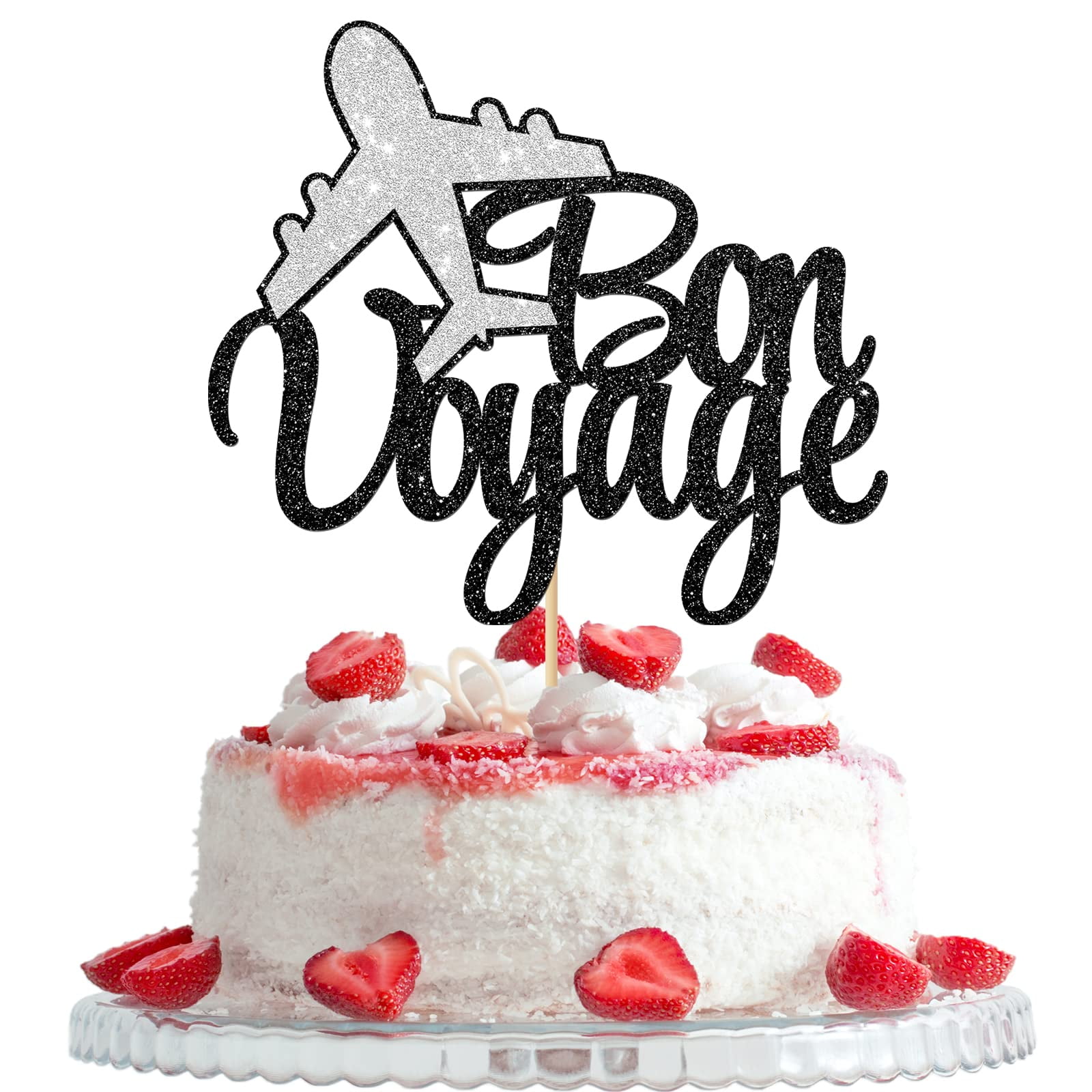 Bon Voyage Cake TWE5 Topper, Moving Away/Farewell Party Decorations ...