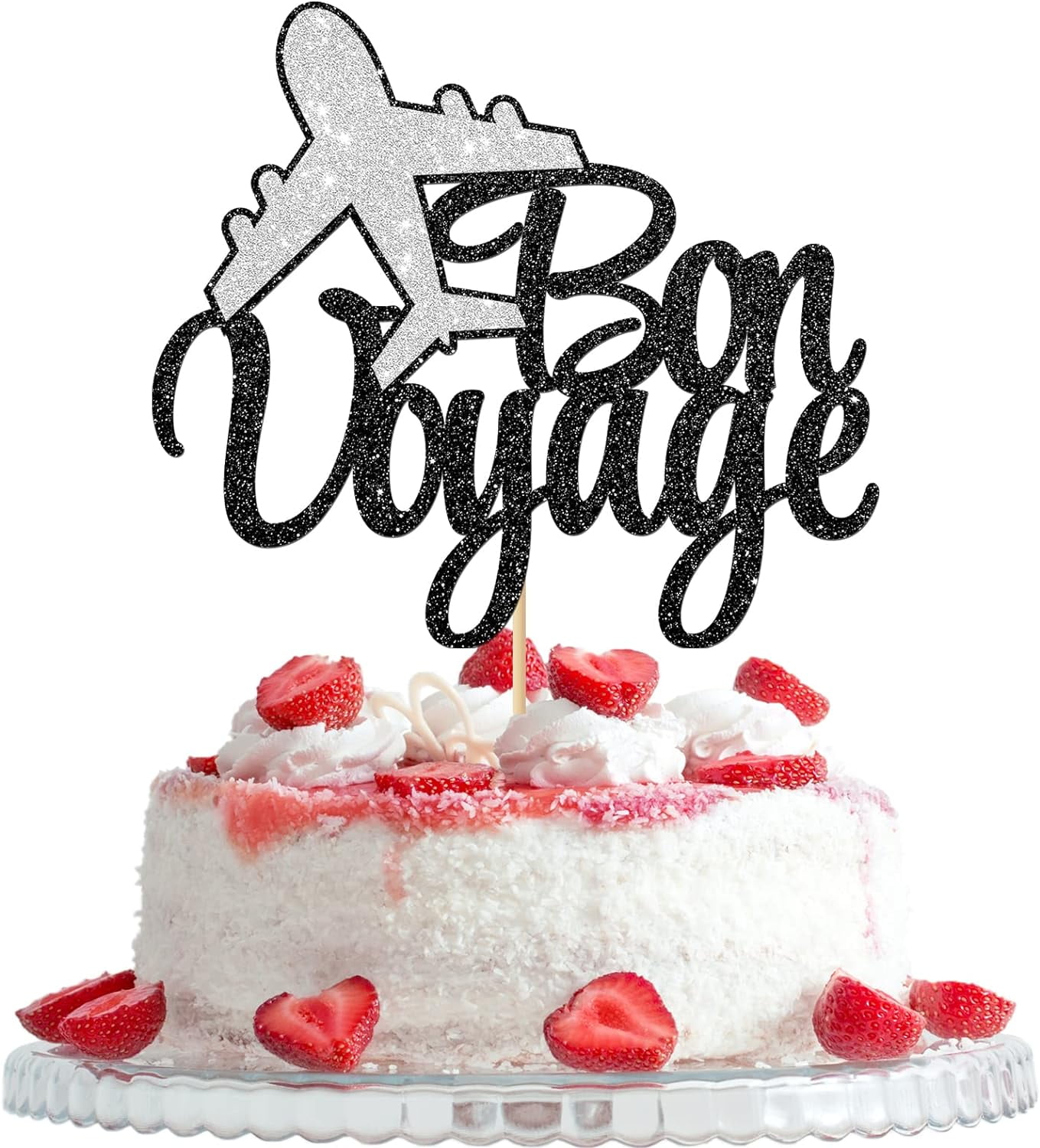 Bon Voyage Cake Topper Moving Awayfarewell Party Decorations Adventure Awaits Travel
