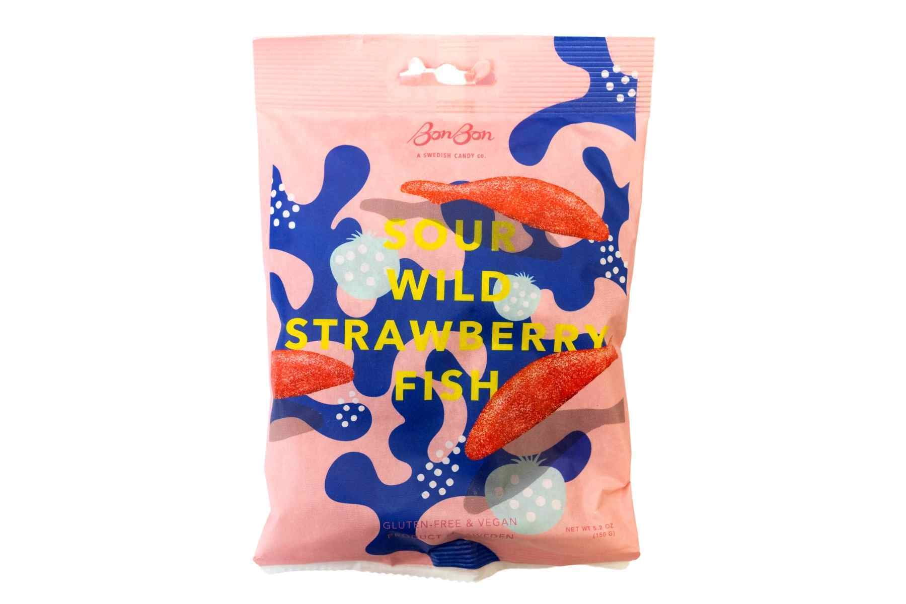 BonBon's Sour Wild Strawberry Fish - Walmart.com