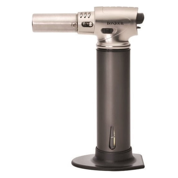 BonJour Chef's Tools Professional Culinary Crème Brulee Torch, Black ...