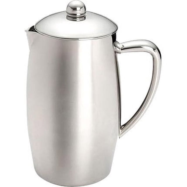 BonJour Coffee Self-Insulated Stainless Steel French Press, 33.8-Ounce ...