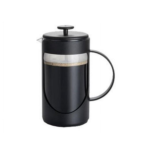 BonJour Coffee 12.7 ounce Unbreakable Plastic French Press, Black ...