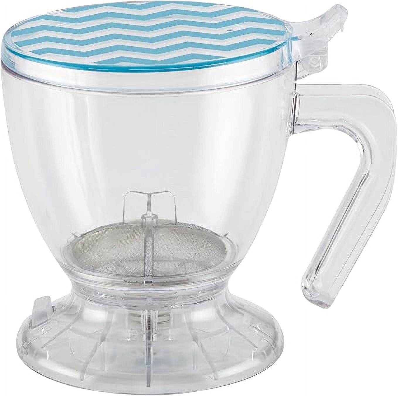 BonJour Coffee and Tea BPA-Free Plastic Smart Brewer, 19.5-Ounce, Blue ...