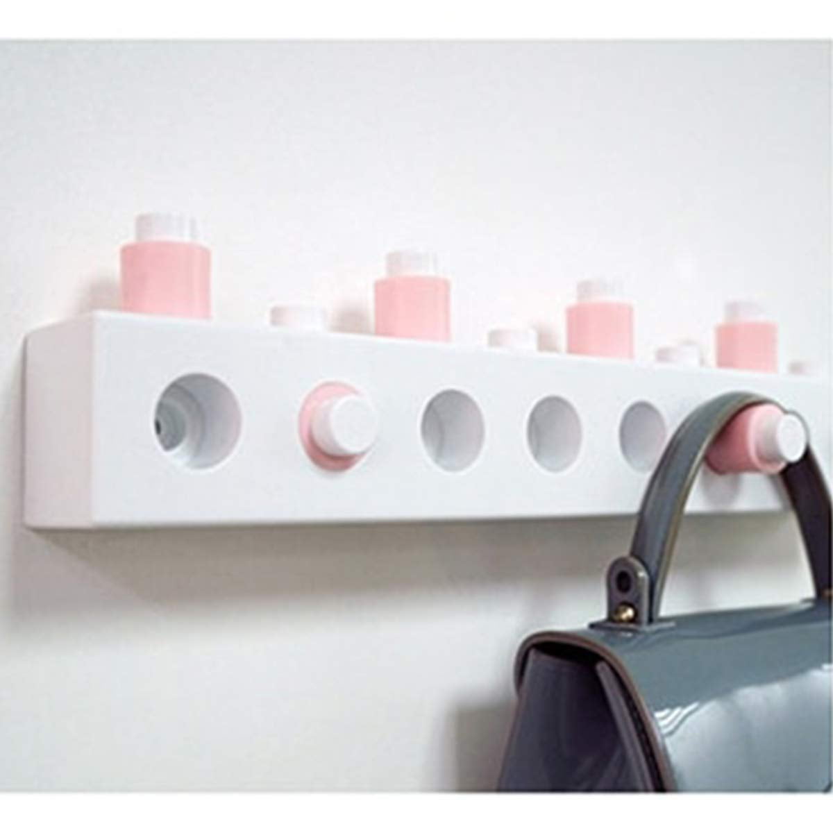 BonZeaL Cloth Hanger DIY Building Block Wall Mount Hang Clothes Self ...