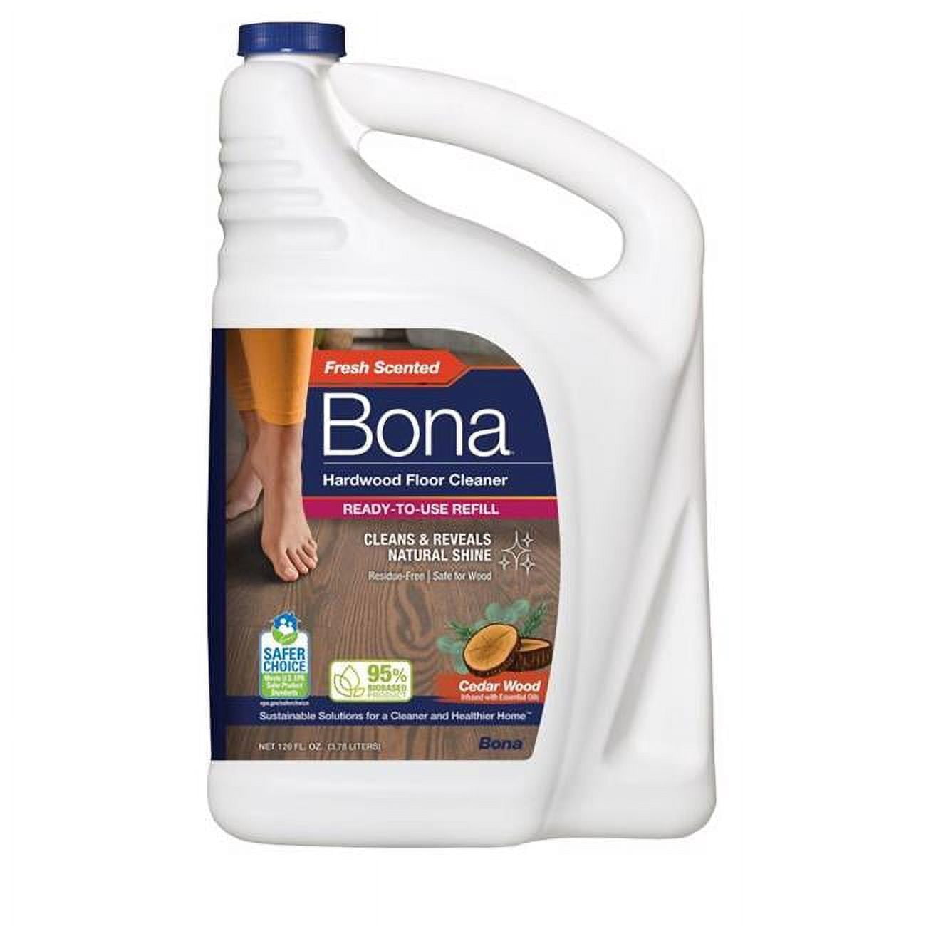Bona Cedarwood Scent Hardwood Floor Cleaner Liquid 128 oz - Walmart.com