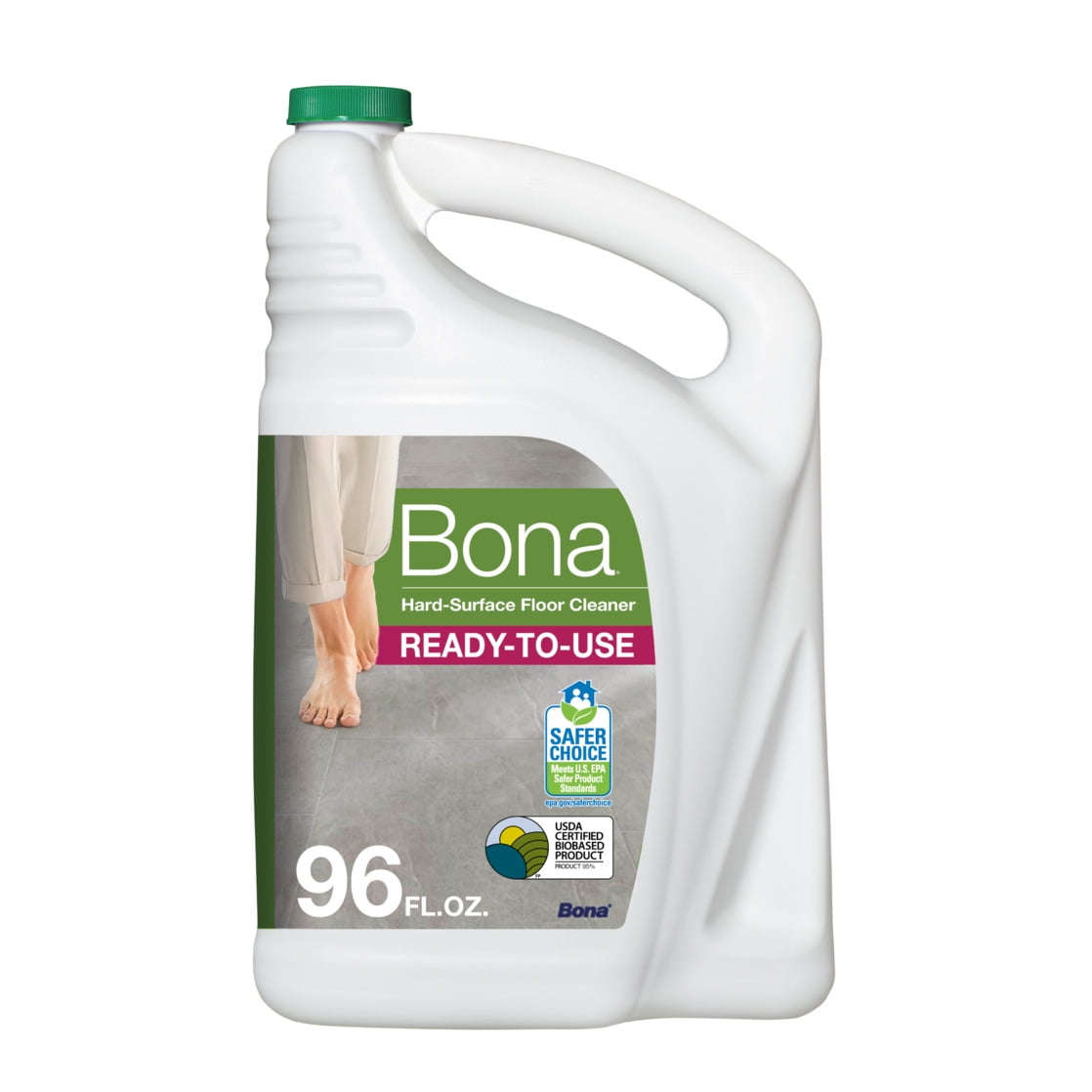 Bona Hard Surface Floor Cleaner Unscented 96 fl oz Refill Biobased ...