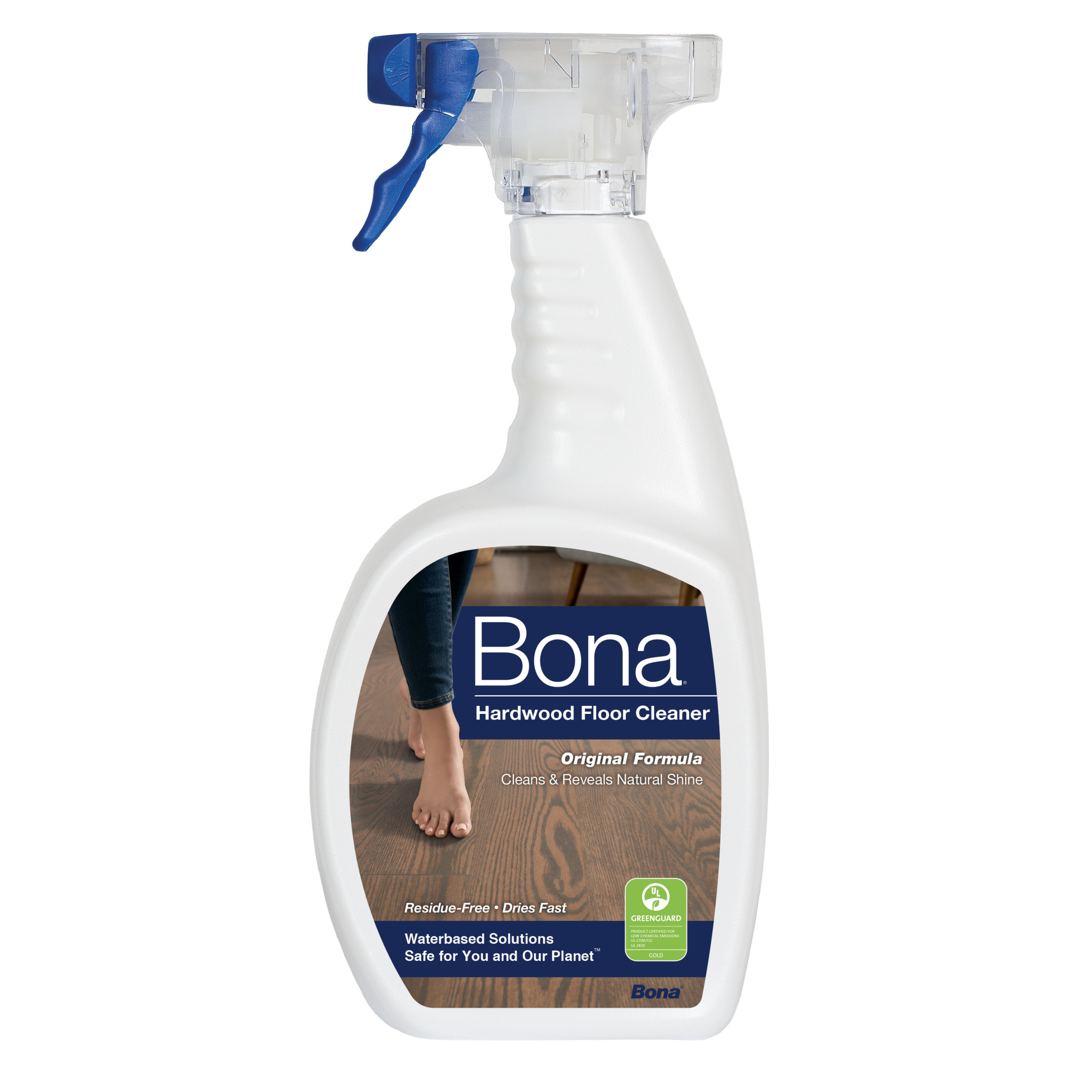Bona Hardwood Floor Cleaner Refill, 160 fl oz, Spray Shine Wood Formula ...