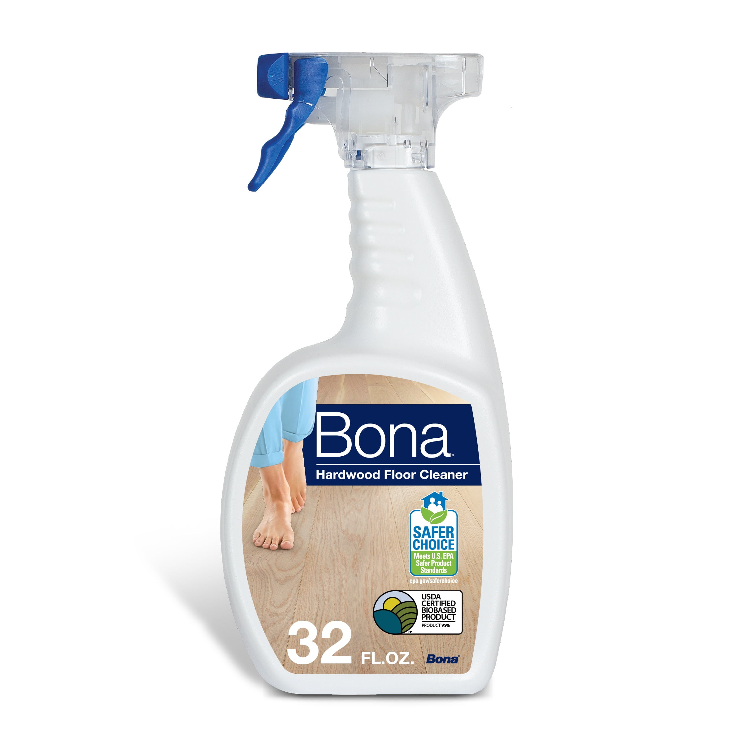 Bona Hardwood Floor Cleaner, 32 Fl Oz, Water-Based Wood Solution ...