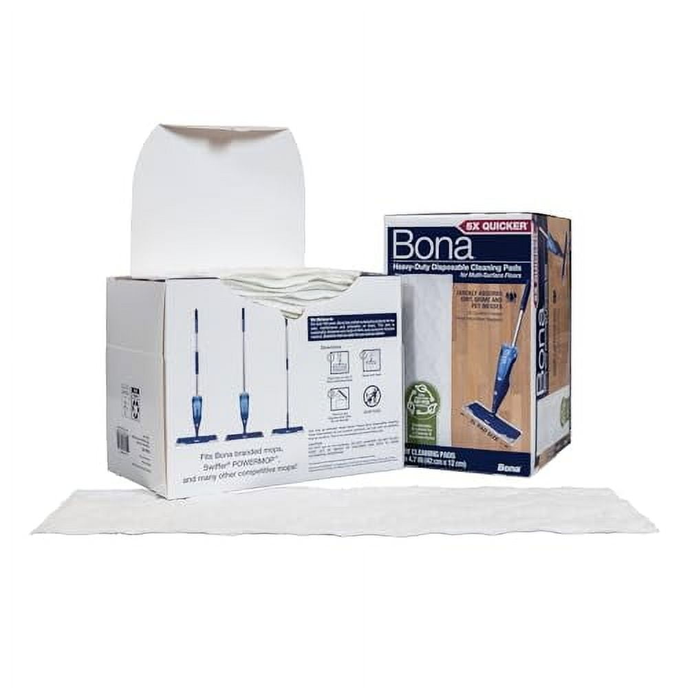Bona Multi-Surface Floor Cleaning Pads - 18 Refills - Heavy-Duty ...