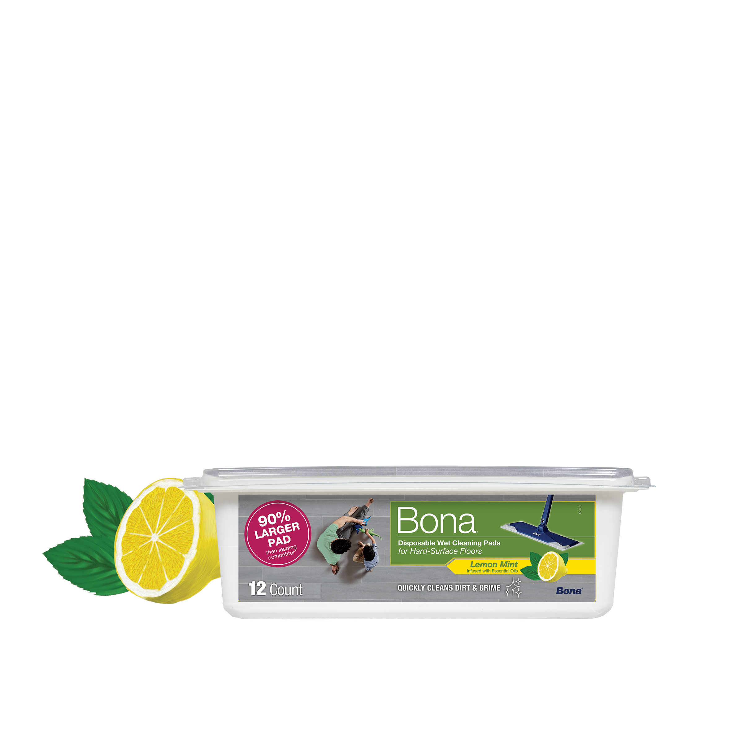 Bona Multi-Surface Disposable Wet Cleaning Pads for Stone Tile Laminate ...