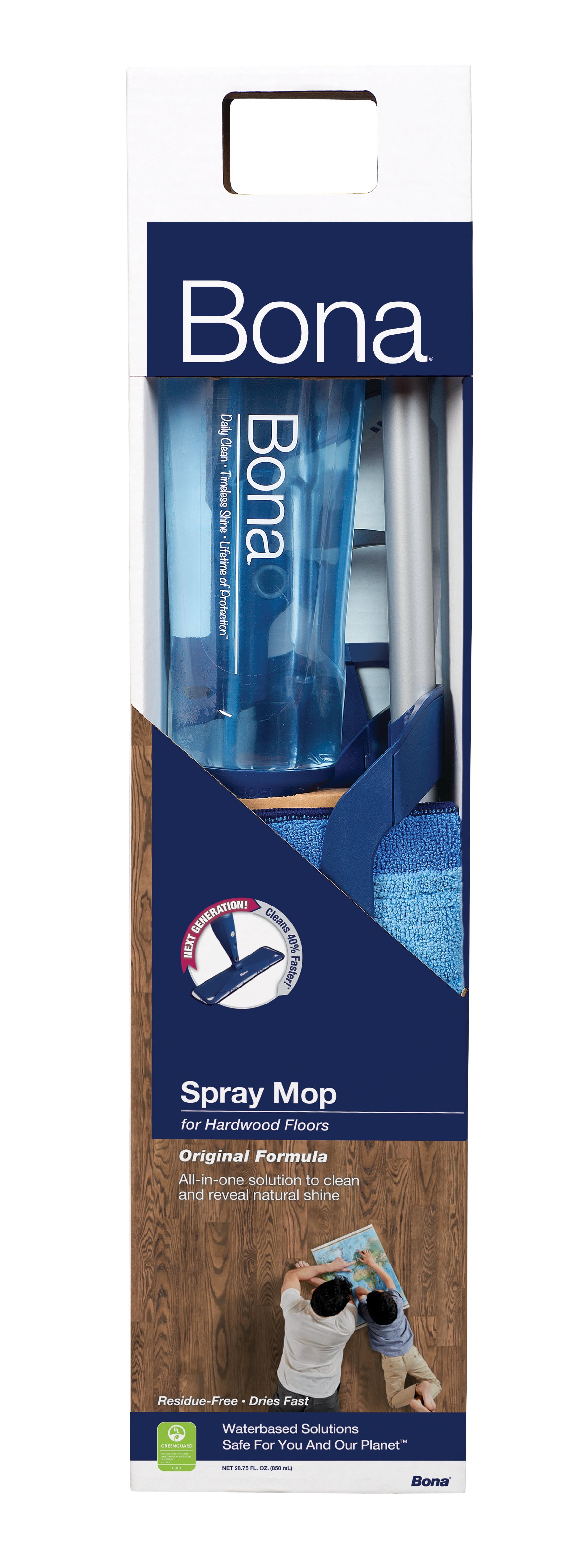 Bona Spray Mop for Hardwood Floors, with Refillable Cartridge ...