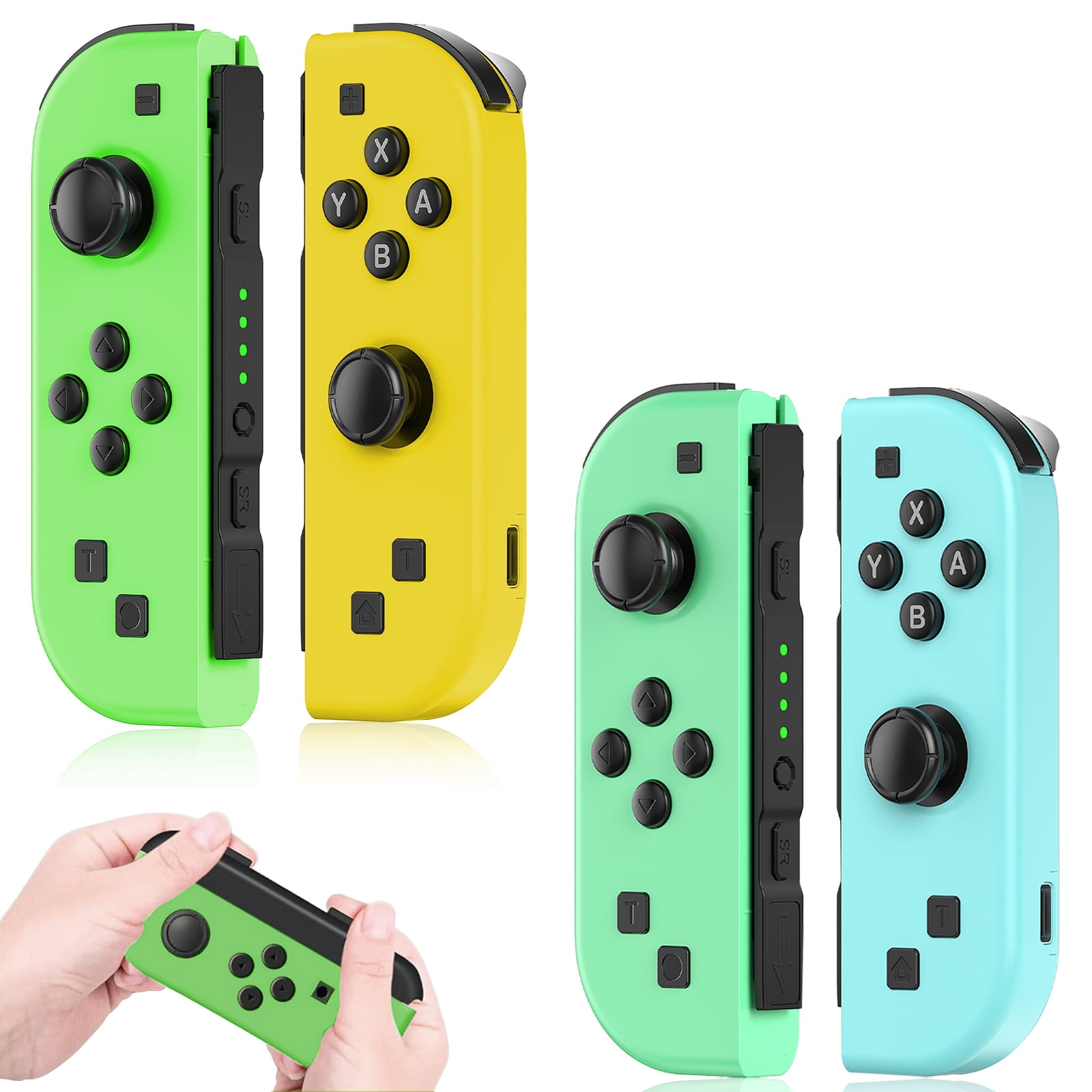 Bonadget 2-Pack Wireless Joy-Con Controller for Nintendo Switch ...