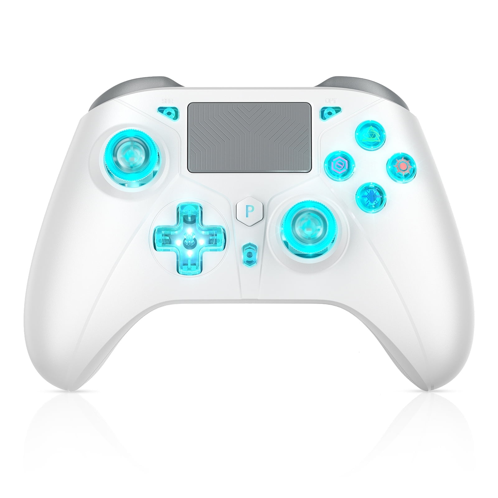 Bonadget PS4 Wireless Controller: Gamepad for PS4/Slim/Pro, 1000mAh, Dual Vibration, 6-Axis ...