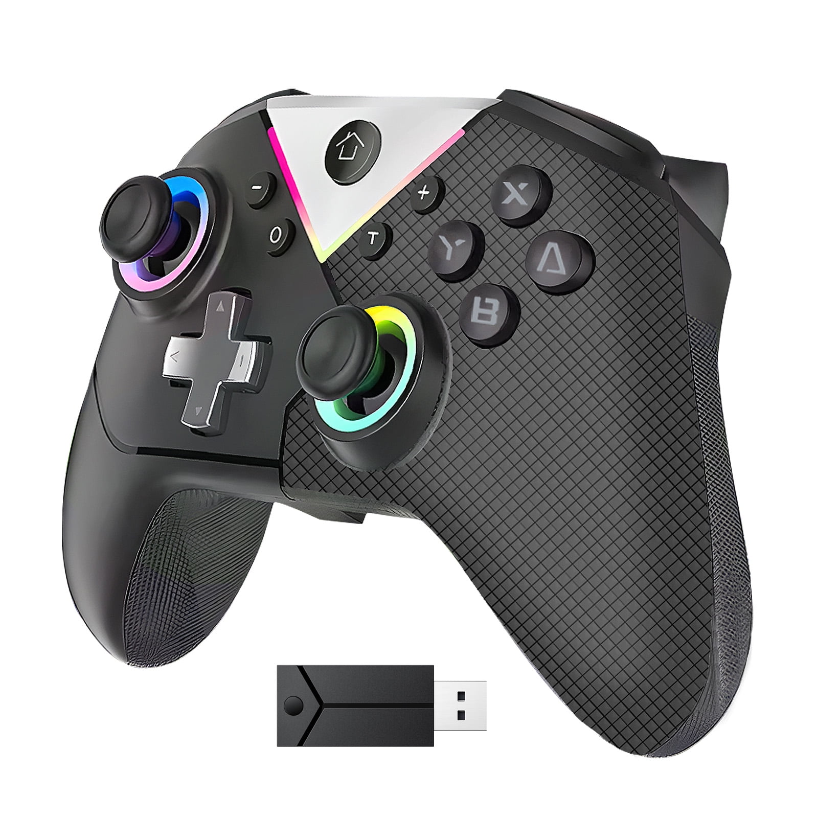 Bonadget Switch Controller RGB - Wireless Pro Controller Compatible with PC/Switch/Steam, Multi ...