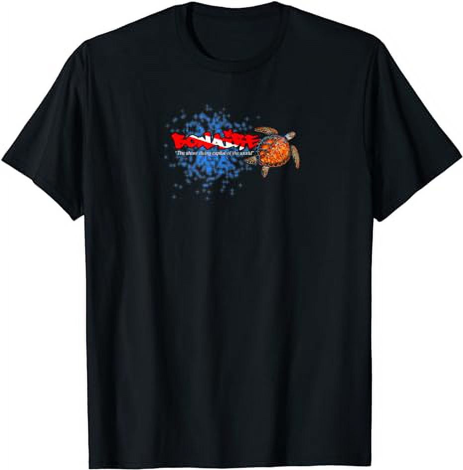 Bonaire Turtle SCUBA T-Shirt Shore Dive Capital of the World - Walmart.com
