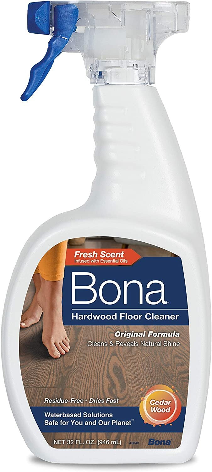 Bona Hardwood Floor Cleaner Cedar Wood Scent - Spray - 32 oz - Walmart.com