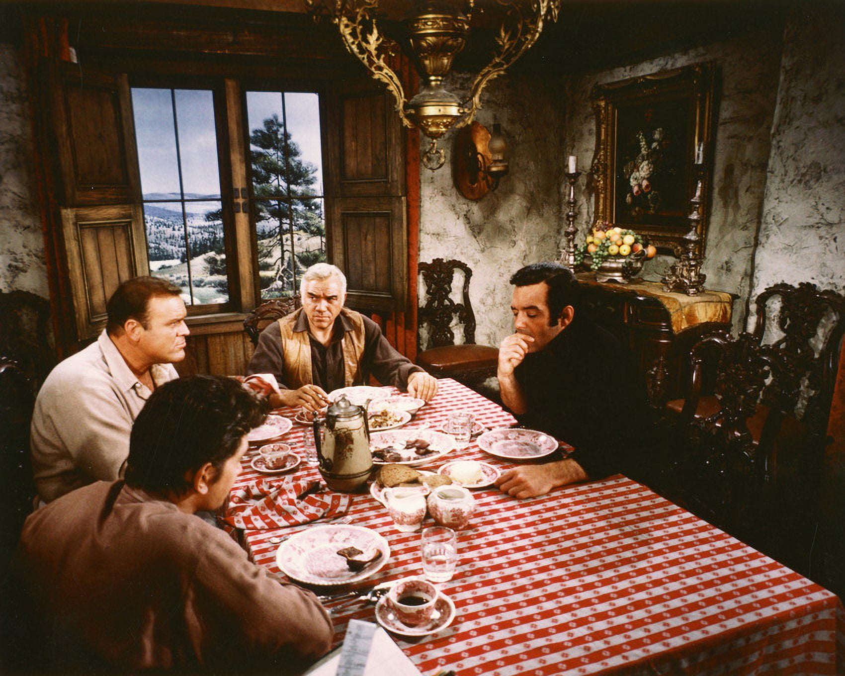 Bonanza 24X36 Classic Hollywood Poster Pernell Roberts Michael Landon ...